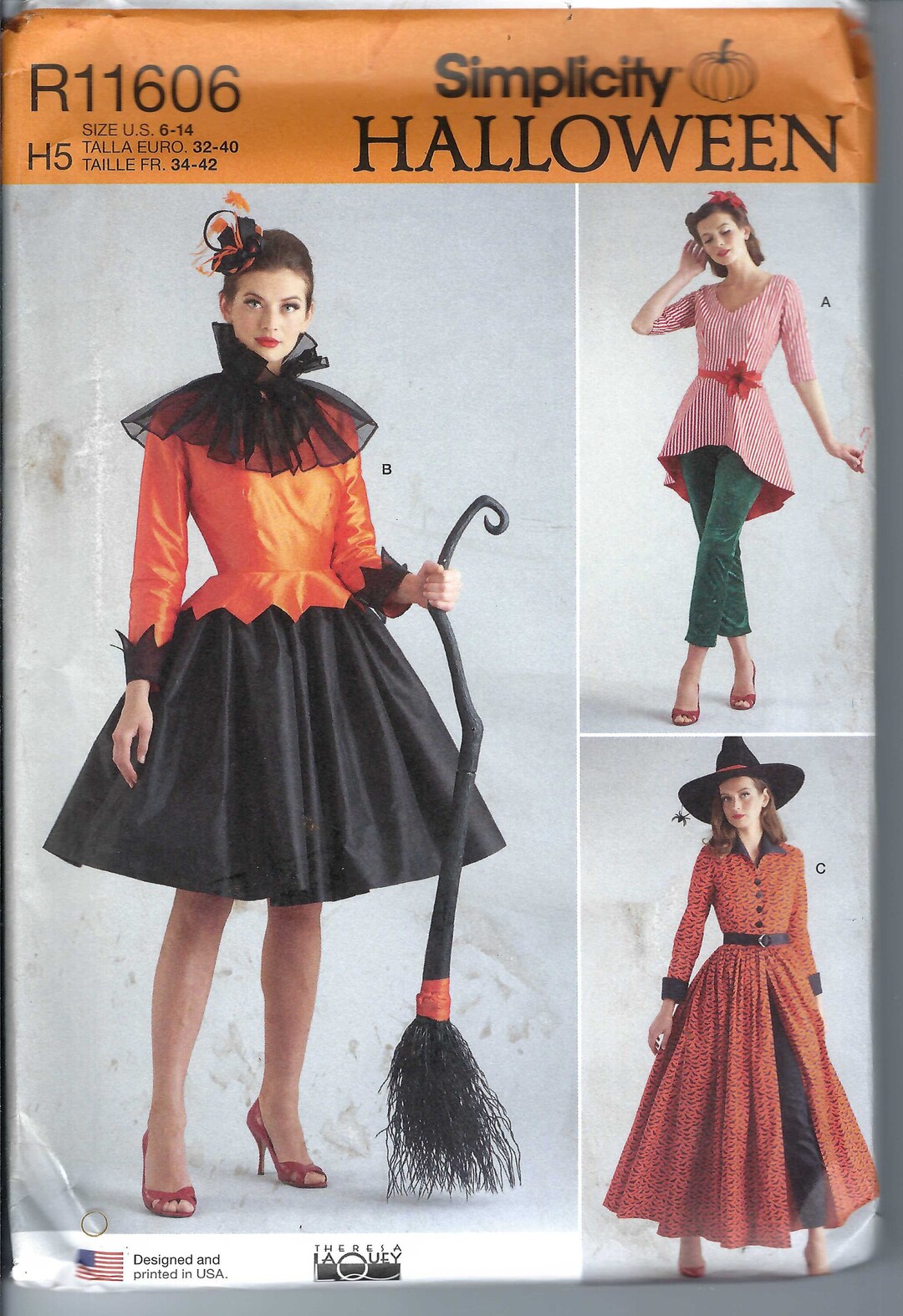 Uncut Simplicity Sewing Pattern 11861 11606 9632 Misses' Costumes by ...