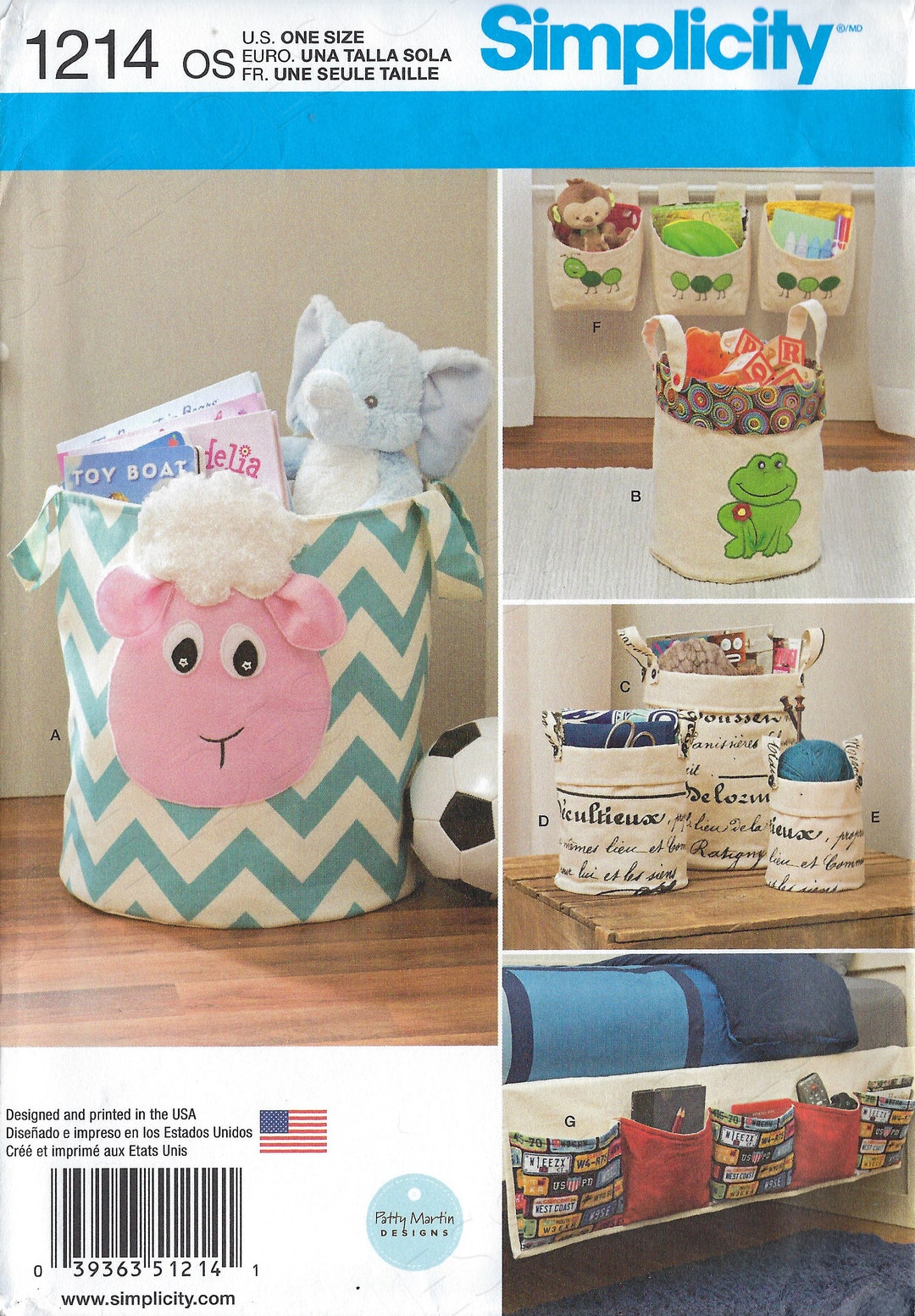 Uncut Simplicity Sewing Pattern 971 1214 Organizers Sewing Pattern ...