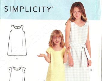 Easy-to-sew Peasant Dress Simplicity 2377 A 3,4,5,6,7,8 Uncut Sewing ...
