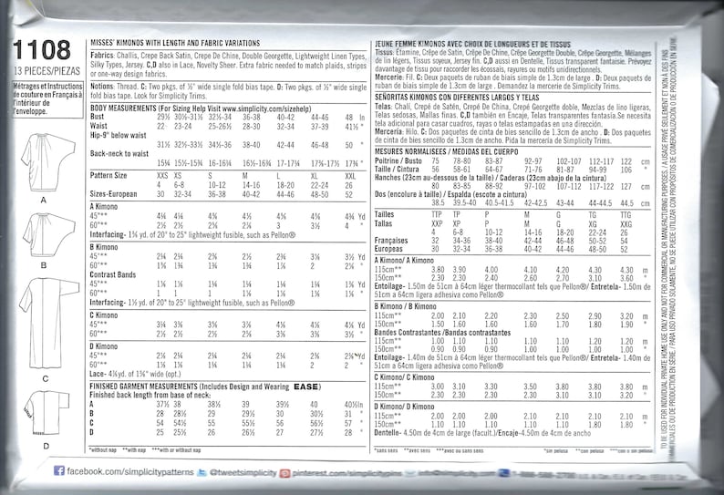 Uncut Simplicity Sewing Pattern 1108 American Sewing Guild Misses ...