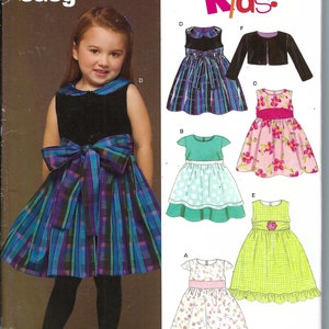 Uncut New Look Sewing Pattern 6448 New Look Easy Girl Dress Patterns ...