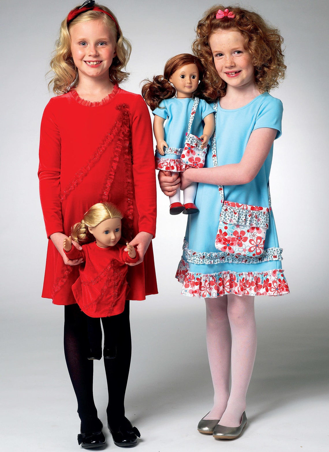 Kwik Kwik Sewing Pattern Sew 3959 Girls' Ruffled Dresses SIZE Girl XXS ...