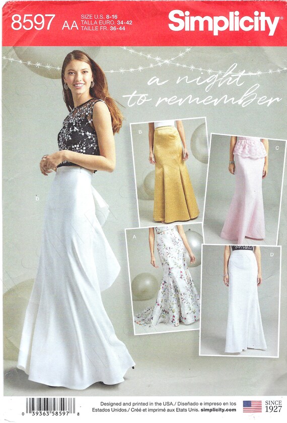 Uncut Simplicity Sewing Pattern 8597 Misses' and | Etsy