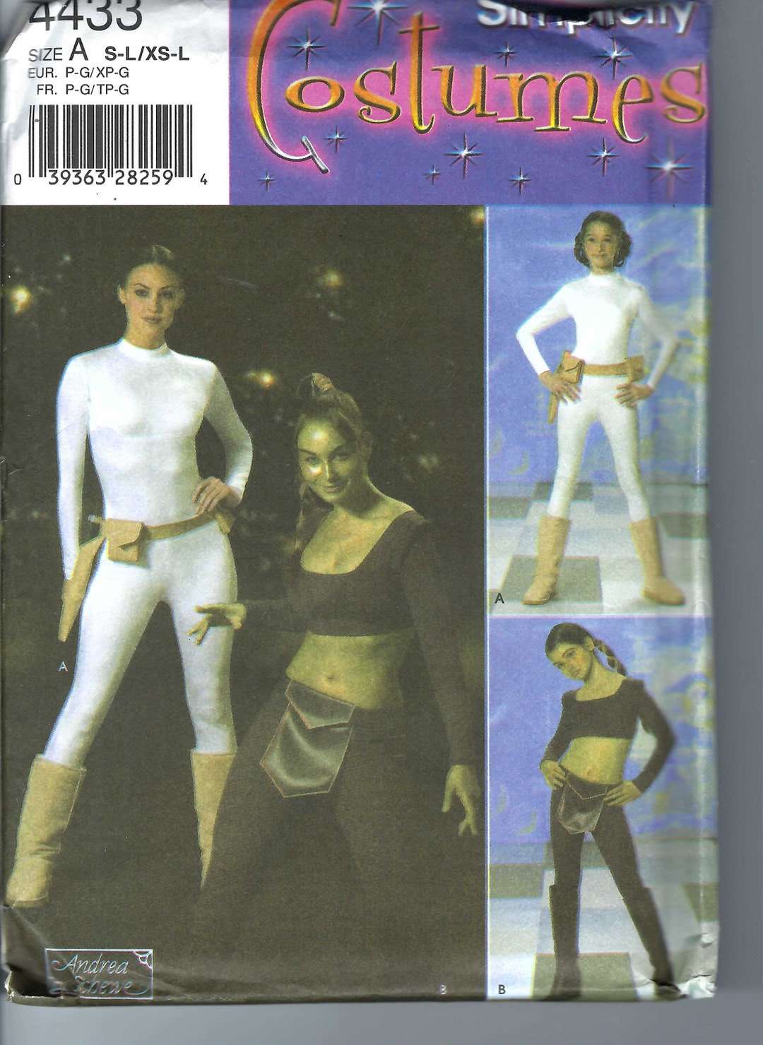 Uncut Simplicity Sewing Pattern 4433 Costumes Child/girl/misses’ S-L/XS ...