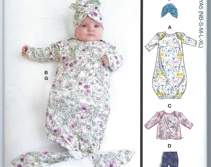 Uncut Mccall's Sewing Pattern Newborn Baby Boy or Girls Bunting, Top ...