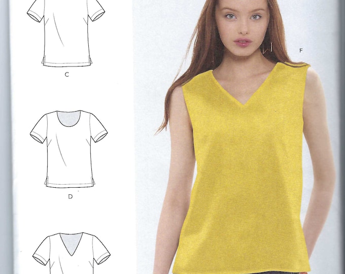 Uncut Simplicity Sewing Pattern 9133 Simple Knit Tshirt Blouse - Etsy