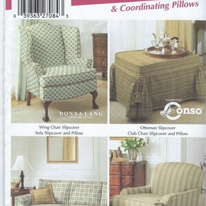Uncut Simplicity Sewing Pattern 5383 Traditional Slipcovers and ...