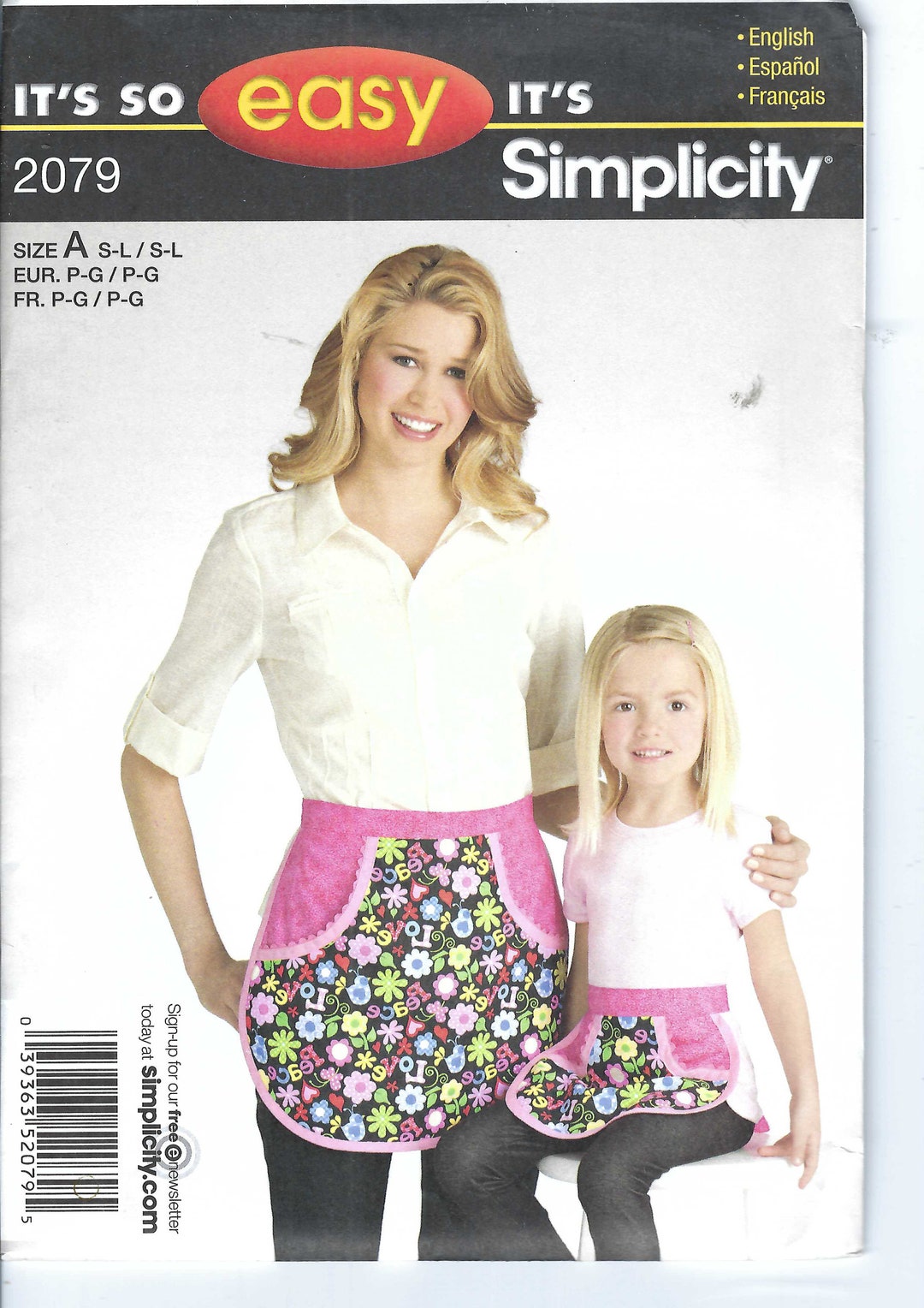 Uncut Simplicity Sewing Pattern 2079 "it's so Easy" Child's and Misses ...