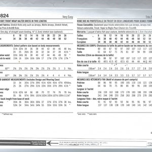 Uncut Simplicity Sewing Pattern Misses' Knit Front-wrap Halter-dress in Two Lengths 11824 9793 ...