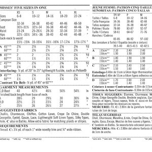 Uncut New Look Sewing Pattern 986 6268 Misses Five Sizes in One Tops ...