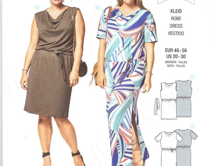 Uncut Burda Sewing Pattern 6448 Misses Dress Size 20-30 FF - Etsy