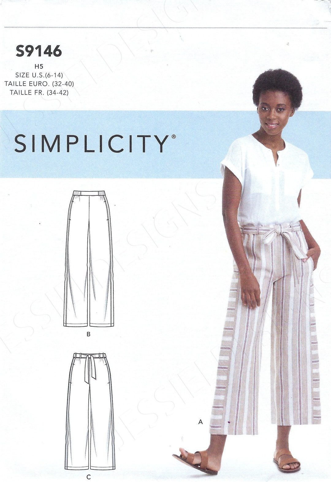 Uncut Simplicity Sewing Pattern 10607 9146 Pants Pattern Size 6-14 16 ...