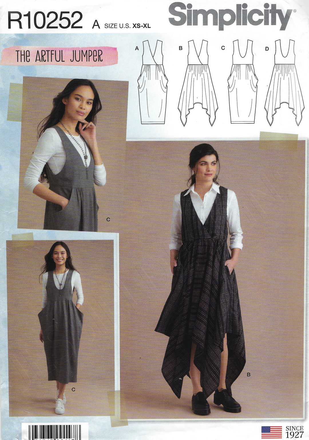 Uncut Simplicity Sewing Pattern R10252 10252 S8944 8944 Misses' Jumpers ...