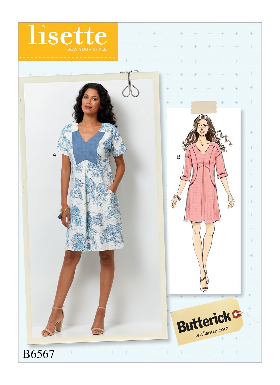 Uncut Butterick Sewing Pattern 6567 Misses' Dress Size A5(6-8-10-12-14 ...