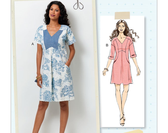 Uncut Butterick Sewing Pattern 10766 10228 B6680 6680 Misses' Dress ...