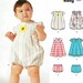 Uncut New Look Sewing Pattern 6520 Girl Top-bottom Dress Size NB-L FF ...