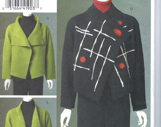 Uncut Vogue Sewing Pattern 8430 Wearable Art Jackets by Marci - Etsy