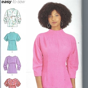 Uncut Simplicity Sewing Pattern 11702 9705 Misses' Tops Size 6-14 16-24 ...