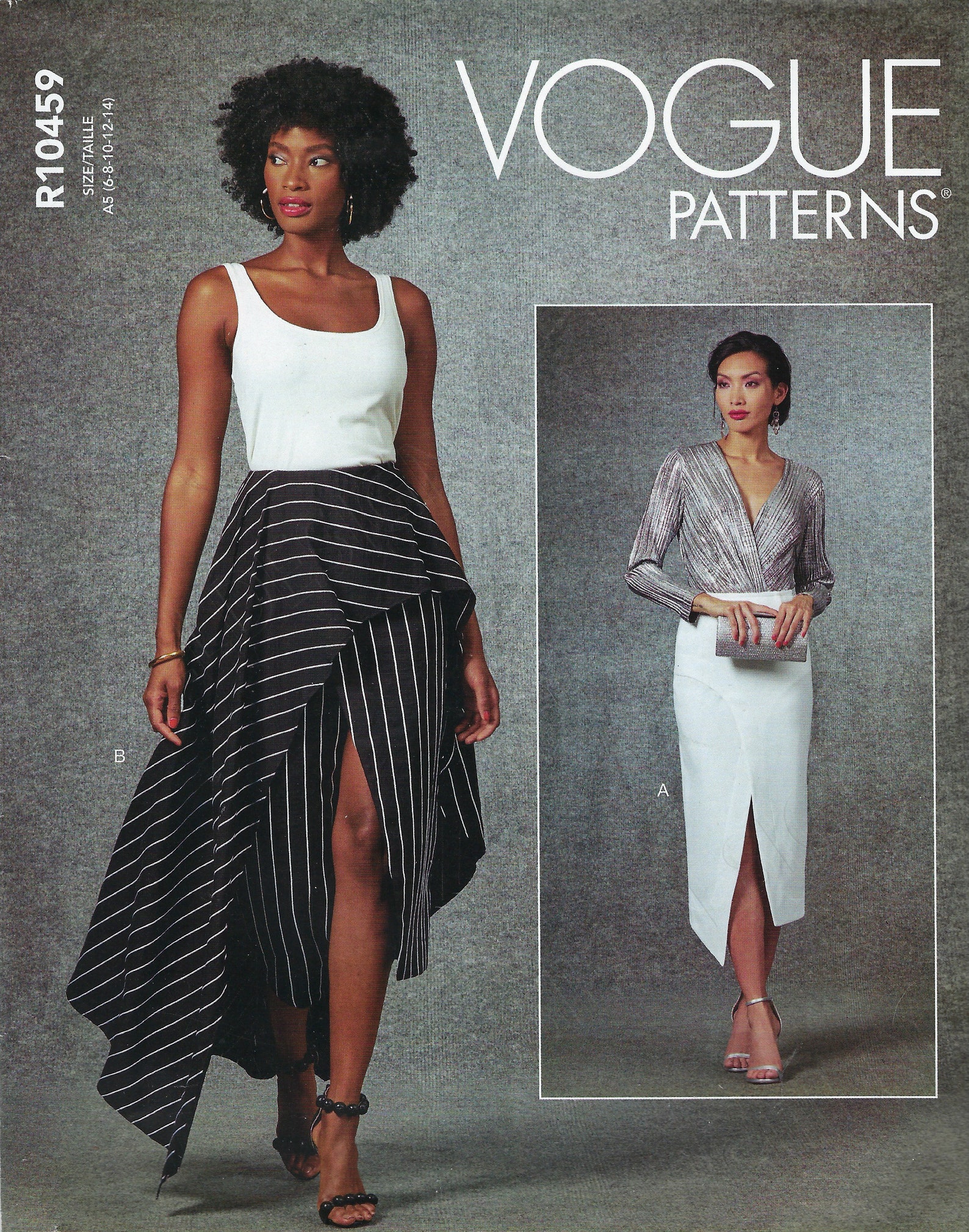 Uncut Vogue Sewing Pattern 10459 R10459 V1683 1683 Misses' Skirt Size 6 ...