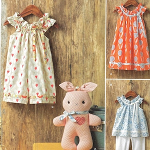 Uncut Simplicity Sewing Pattern 8347 Simplicity Toddlers Dress,top and ...
