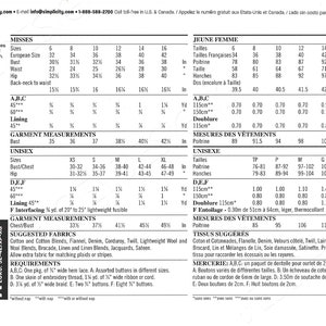 Uncut New Look Sewing Pattern 6036 Classic Vest With Trim Variations ...