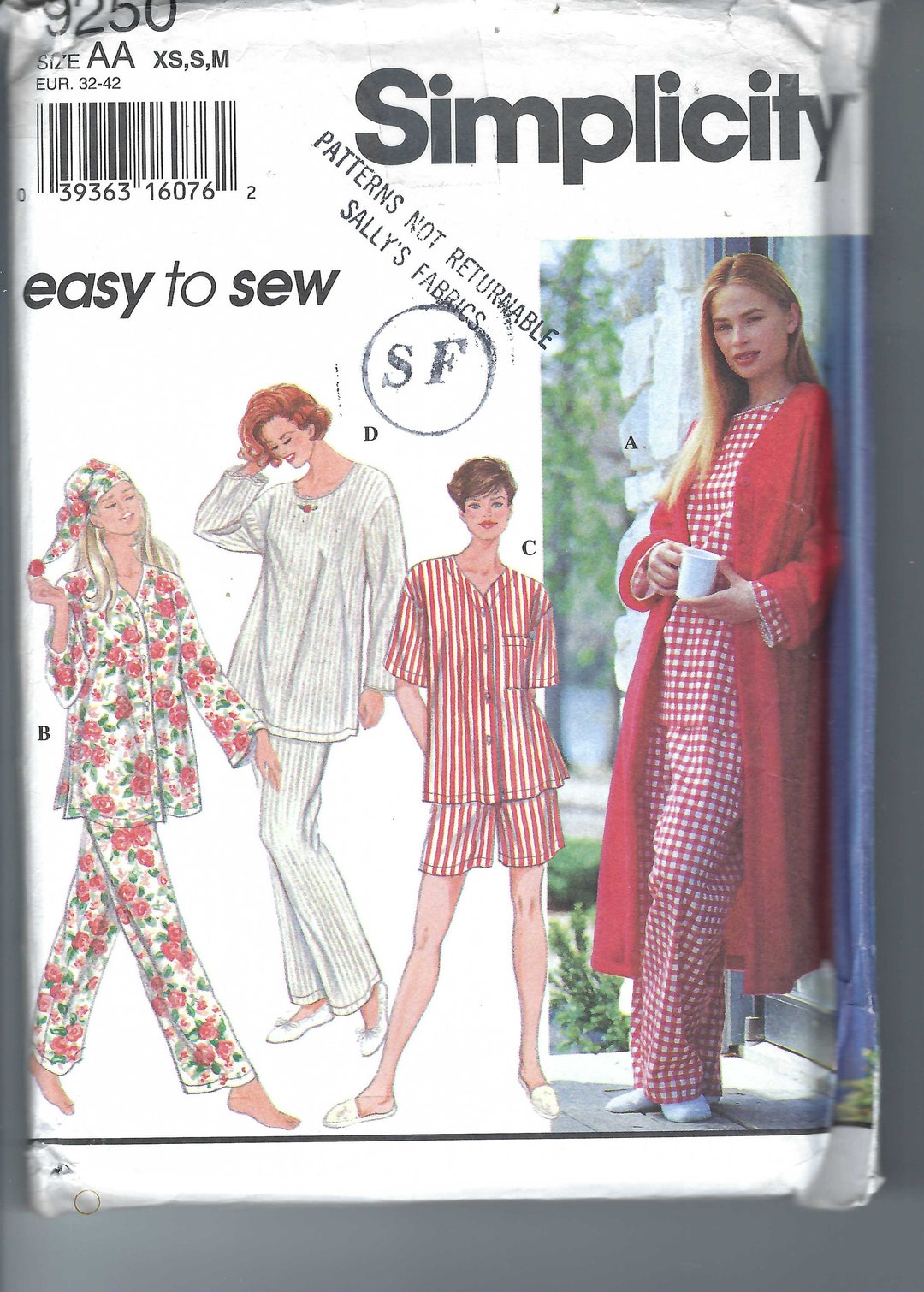 Uncut Vintage Simplicity Sewing Pattern 9250 Sewing Pattern Misses Easy ...
