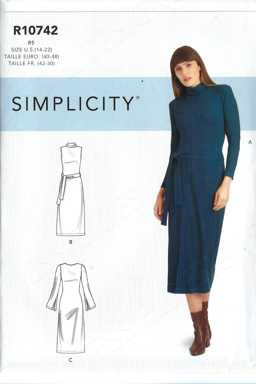 Uncut Simplicity Sewing Pattern 10742 9175 Misses Dress Pattern Size 6 ...