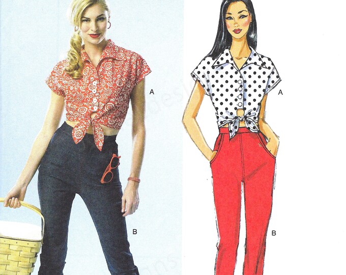 Uncut Butterick Sewing Pattern 5895 Pattern Misses' Vintage Style Crop ...