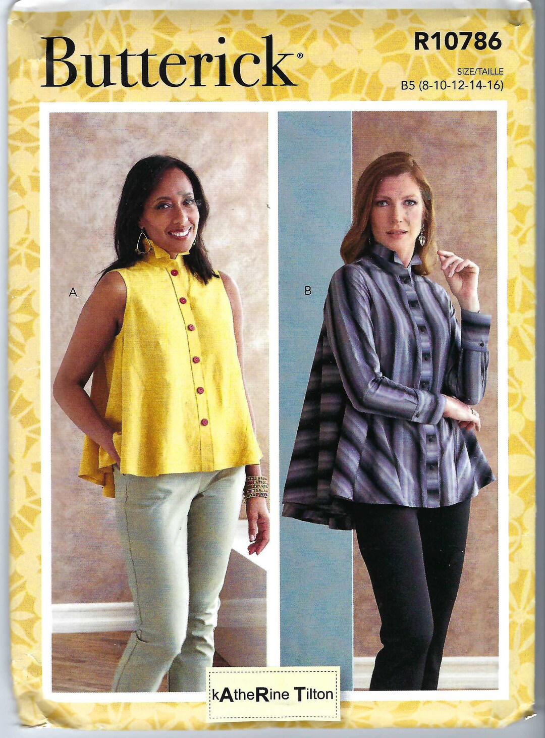 Butterick Sewing Pattern 10786 6792 Misses' Top Size 8-16 16-24 Uncut ...