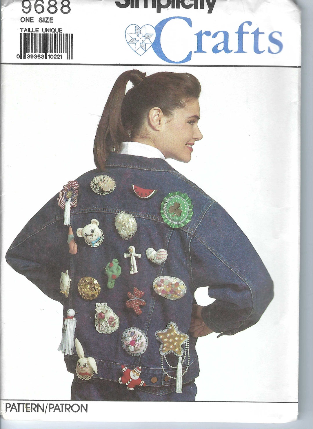 Uncut Vintage Simplicity Sewing Pattern 9688 Pattern for Decorated Pins ...