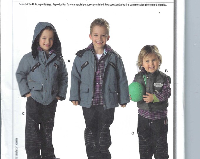 Uncut Burda Sewing Pattern 9594, Childs' Jacket, Vest, Pants, Size 2-7 ...