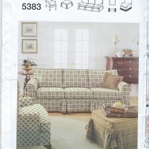 Uncut Simplicity Sewing Pattern 5383 Traditional Slipcovers and ...