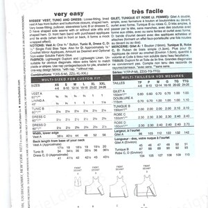 Uncut Butterick Sewing Pattern 5362 Misses Boho Tunic, Dress & Vest ...