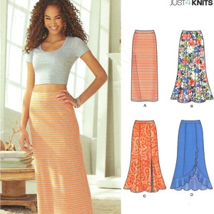 New Look Sewing Pattern Knits Pattern 550 6288 - Misses Easy Skirts ...