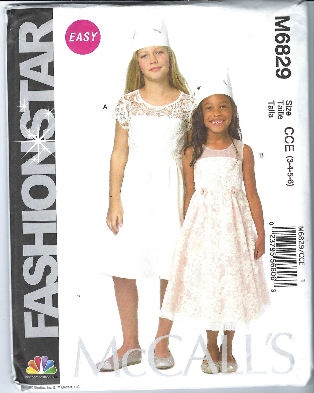 Uncut Mccalls Sewing Pattern Girls Dresses - Mccalls Pattern 6829 Size ...