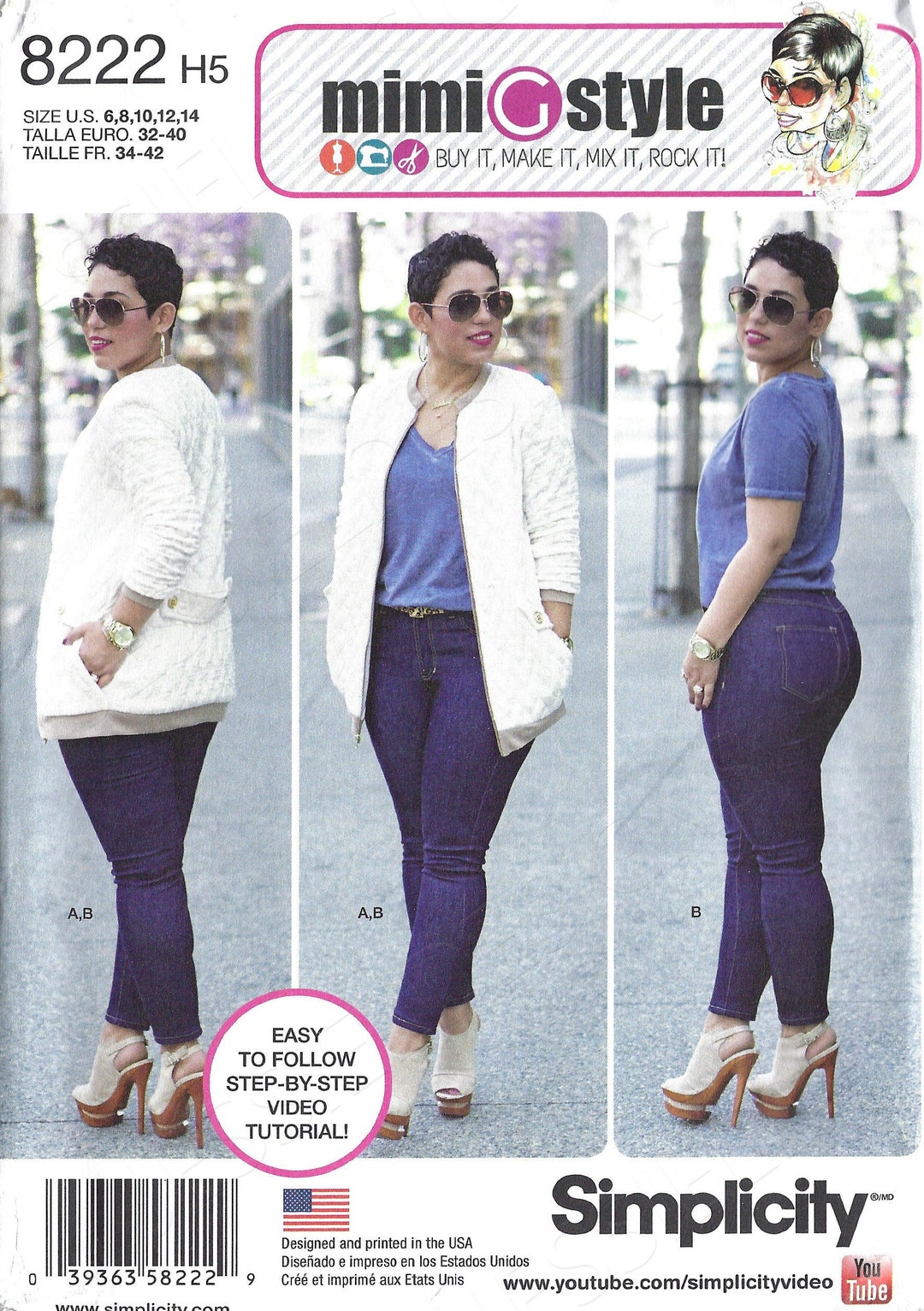 Uncut Simplicity Sewing Pattern 619 8222 Misses' Knit Jacket and ...