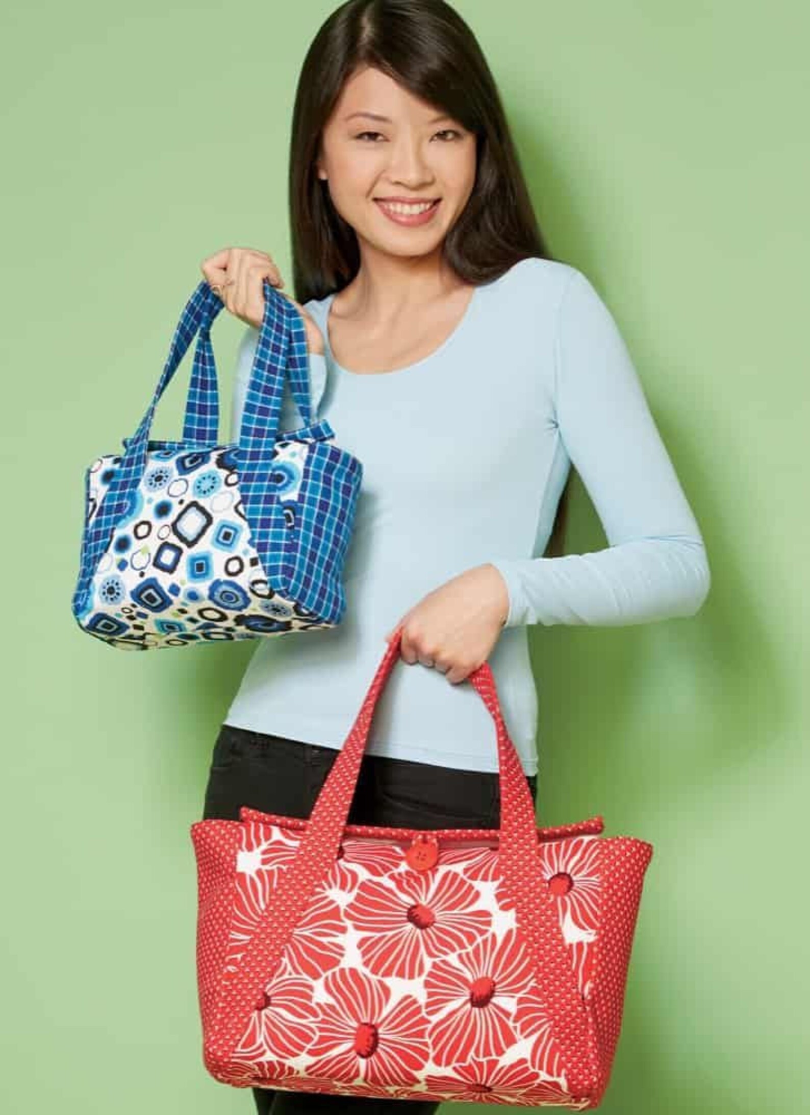 Uncut Kwik Sew Pattern 235 Lined Bags With Two Inside Pockets Sewing FF ...