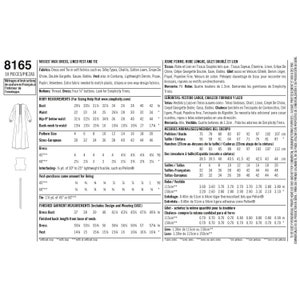 Uncut Simplicity Sewing Pattern 8165 Misses' Maxi Dress, Vest and Tie ...