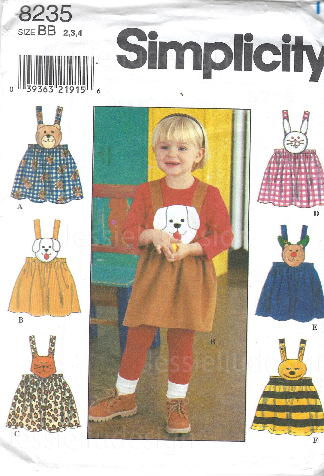 Uncut Vintage Simplicity Sewing Pattern 8235 Toddler Uncut, Factory ...