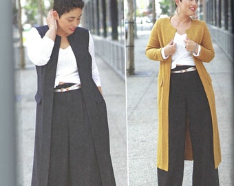 Long Vest Coat and Pants Sewing Pattern Simplicity 8177 Mimi - Etsy