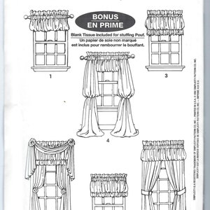 Uncut Simplicity Sewing Pattern 7727 Abbie's Jiffy 6 Pack Curtains ...