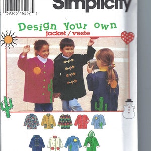 Uncut Vintage Simplicity Sewing Pattern 9303 Design Your Own Jacket ...
