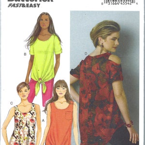 Uncut BUTTERICK Sewing Pattern 6057 Fast Easy Blouse Pattern Size 6-8 ...