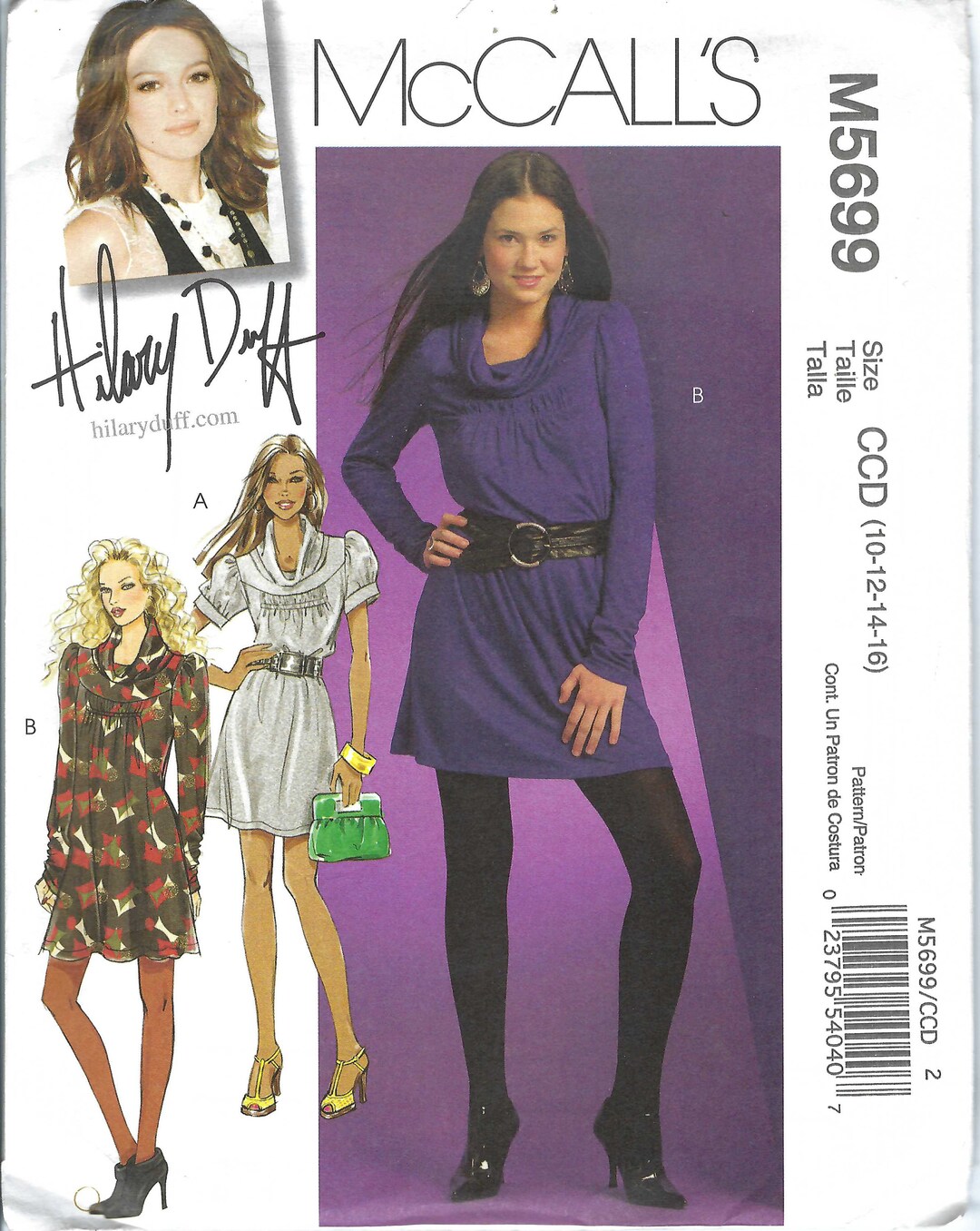 Uncut Mccalls Sew Sewing Pattern 5699 Sewing Pattern Misses Semi Fitted ...