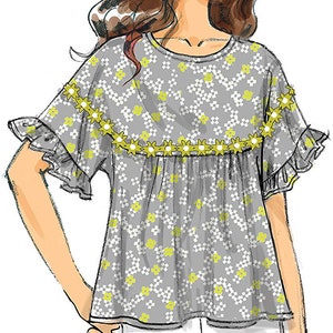 Uncut NEW Pattern BUTTERICK 6593 Misses Pullover Tops With - Etsy