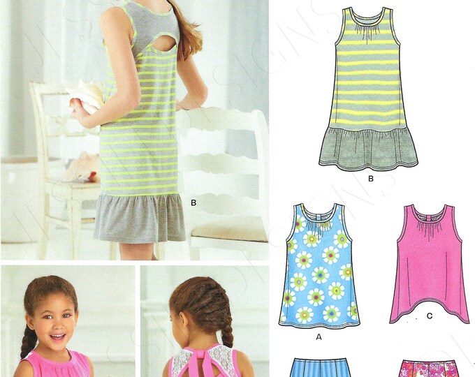Uncut New Look Sewing Pattern 557 6296 Child's and Girls Shorts and ...