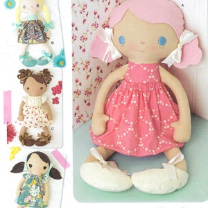 Uncut Simplicity Sewing Pattern 240 8539 Stuffed Dolls, Plush Kids Toys ...