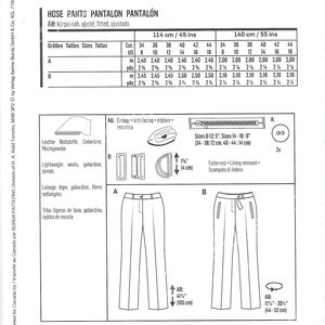 Uncut Burda Style Sewing Pattern 6157 Pants - With Bag & Belt - 2 ...