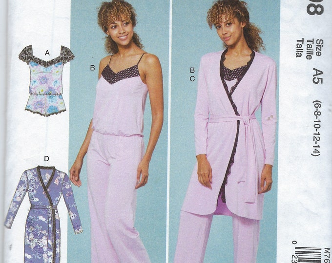 Uncut Mccalls Sew Sewing Pattern 7390 Misses' Split-neck, Seam-detail ...