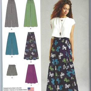 UNCUT Simplicity Sewing Pattern 1069 UNCUT Pattern for Misses Palattzo ...